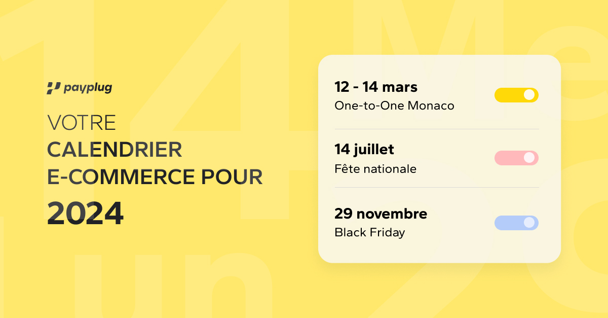 Votre calendrier e-commerce 2024